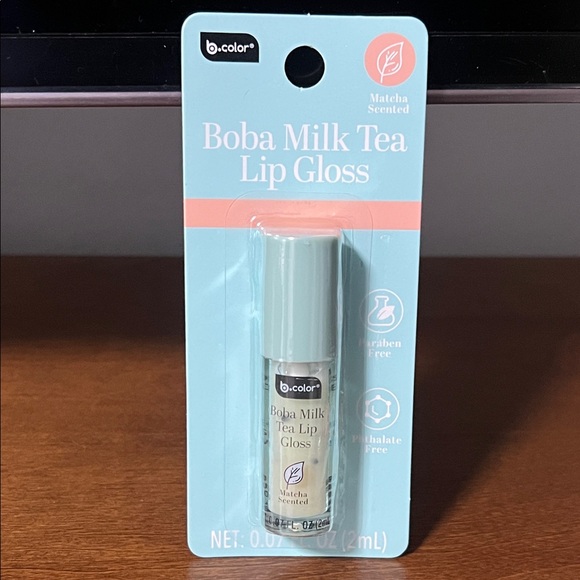 b.color | Makeup | Matcha Scented Boba Milk Tea Lip Gloss | Poshmark